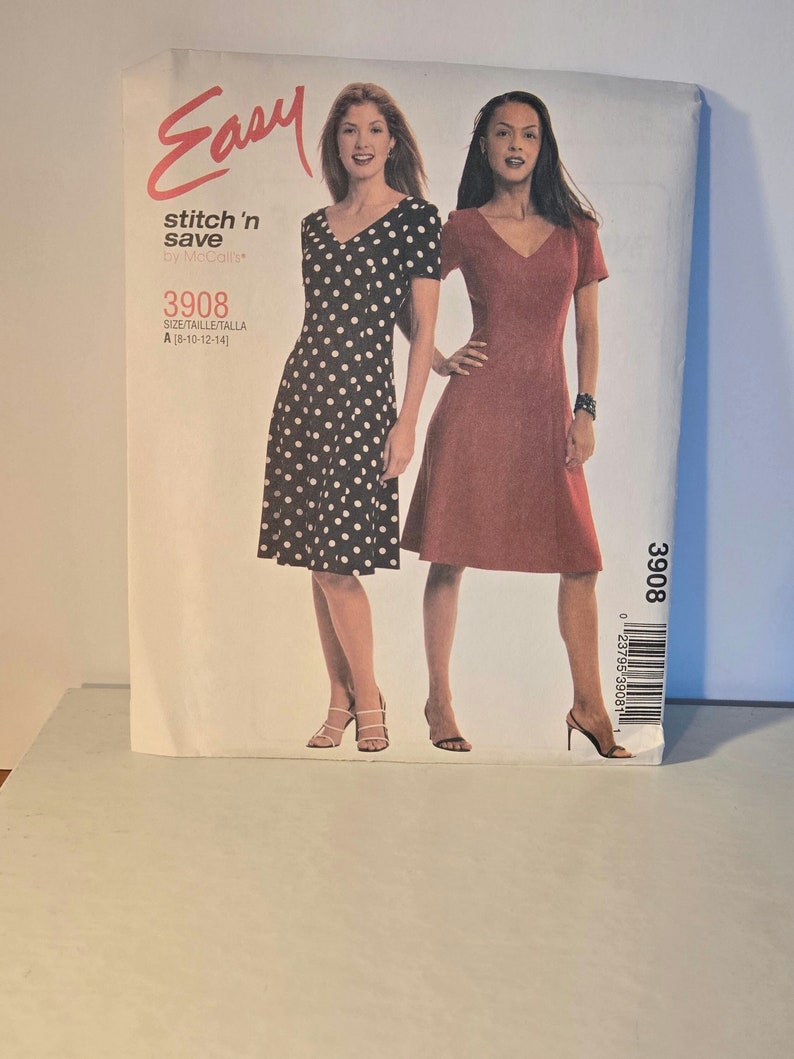 Mccalls Dress Pattern 3908- Easy - Sewing Pattern - Etsy