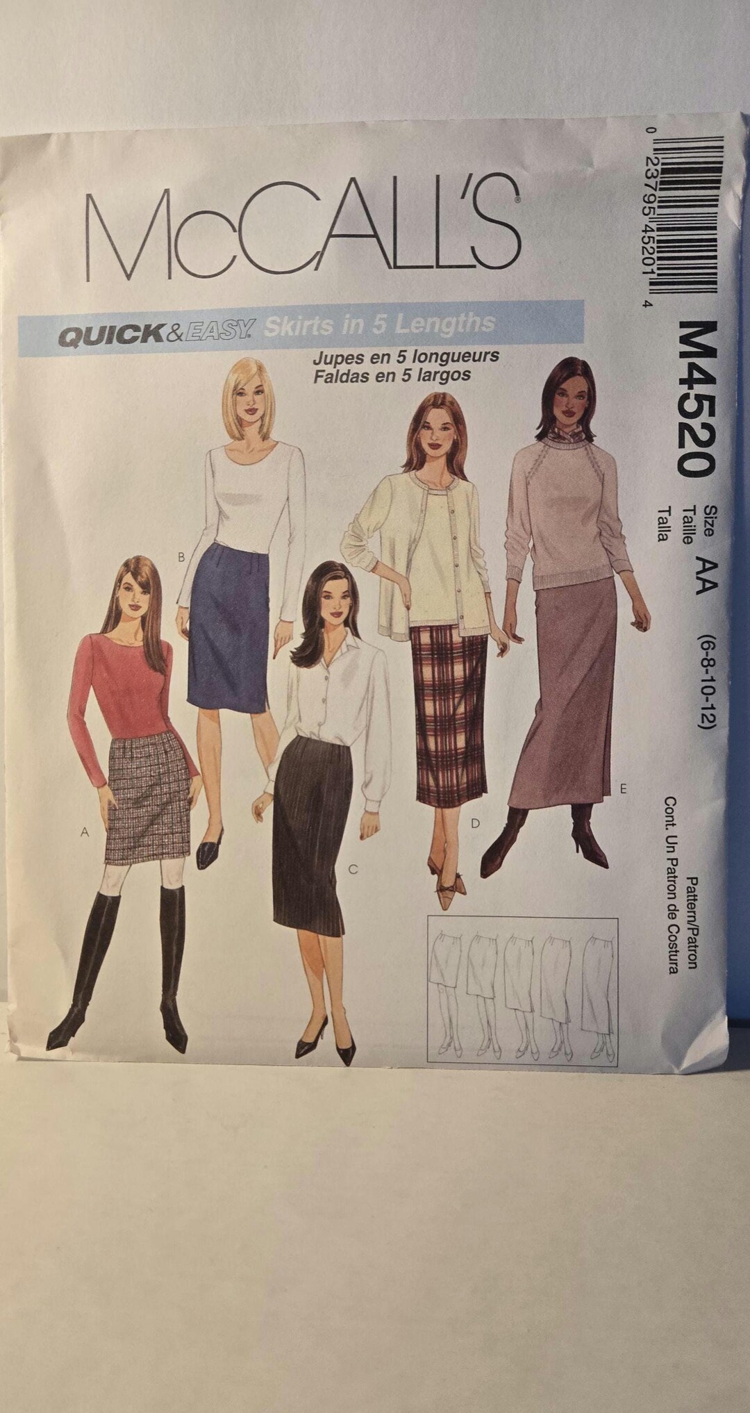 Mccalls Skirt Pattern M4520 - Multiple Lengths - Quick & Easy Sewing ...