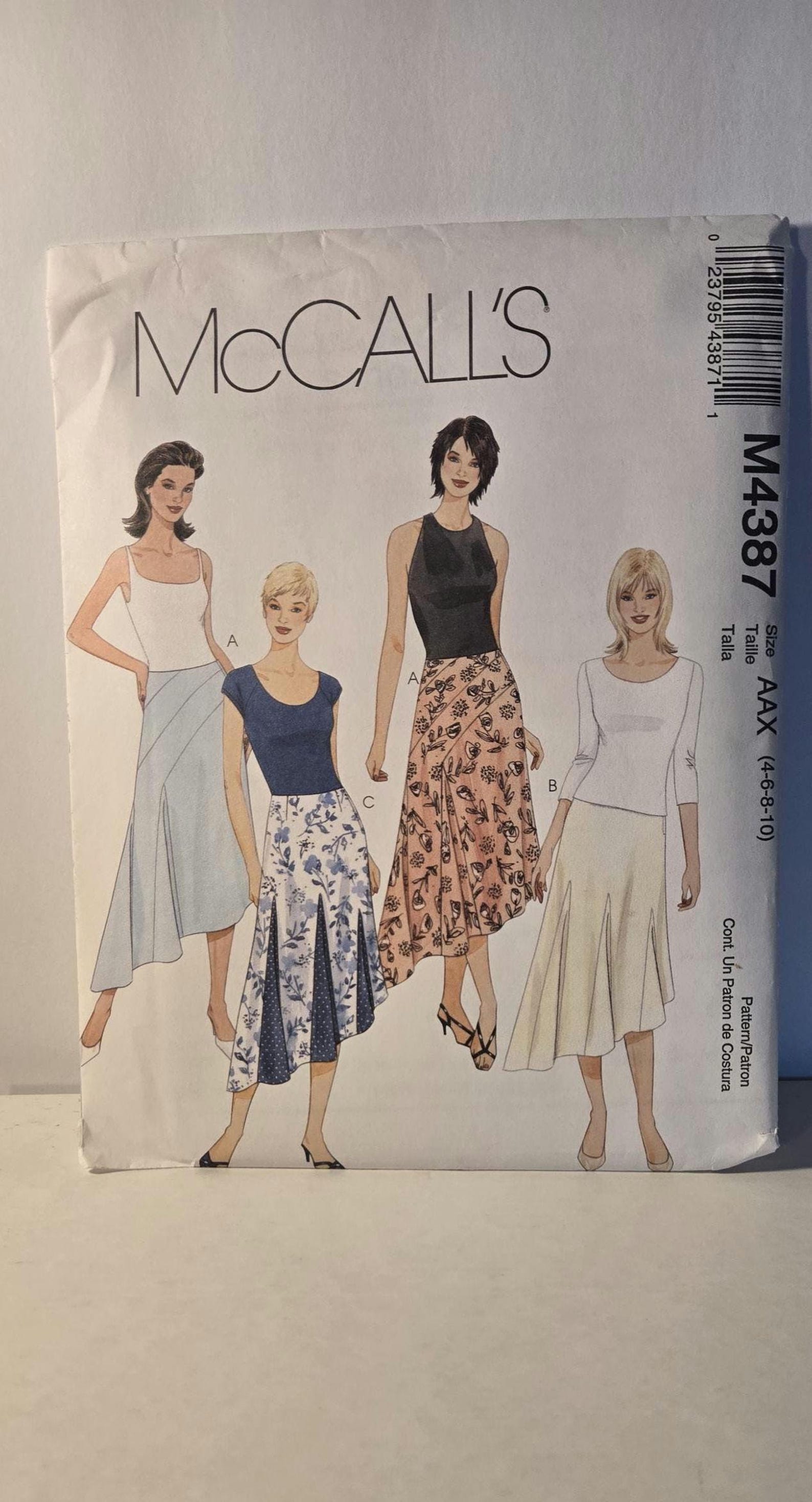 Mccalls Skirt Pattern M4387 - Multiple Style - Sewing Pattern - Etsy
