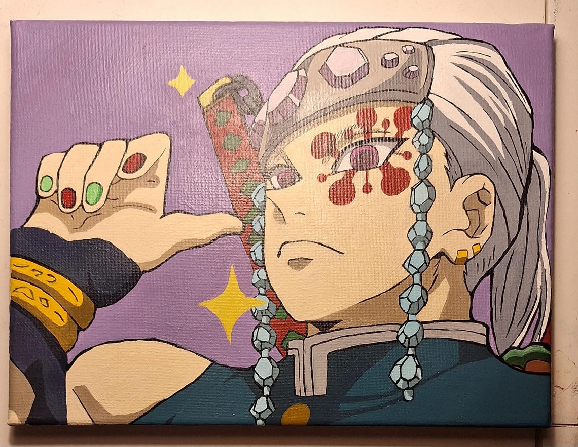 Uzui Tengen Acrylic Painting - Etsy