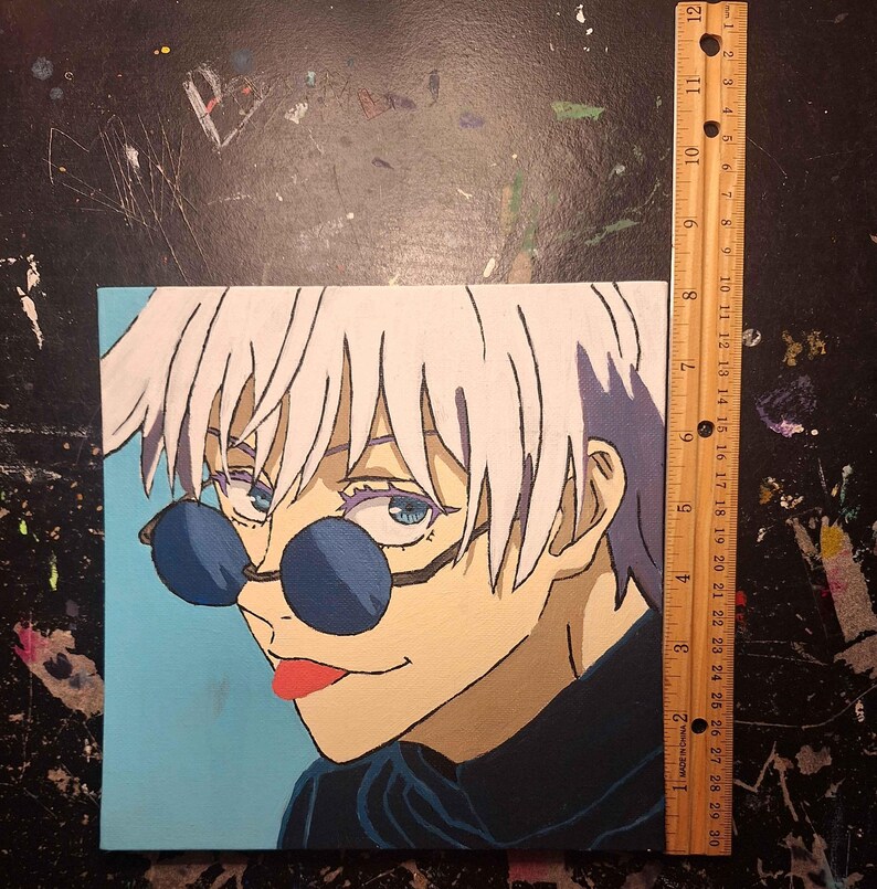Jujutsu Kaisen Acrylic Painting Gojo Satoru - Etsy
