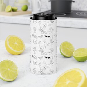 Minimalist East Coast Summer Can Cooler, Summer Koozie, Beach Vibe ...