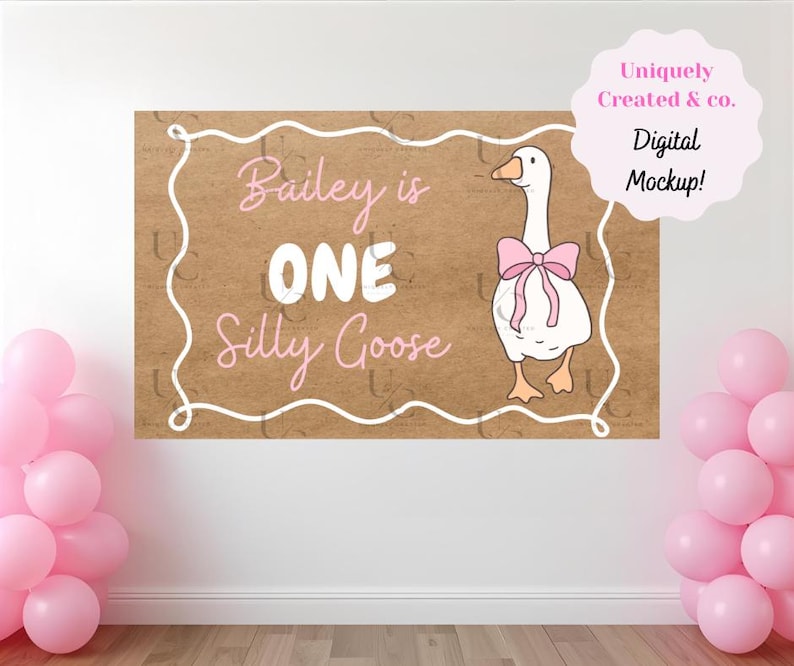 One Silly Goose Banner Template | Editable Banner Template 30x48 ...