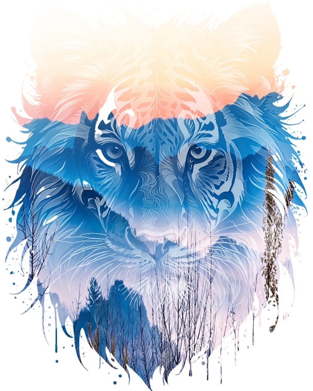 Poster LION - Etsy