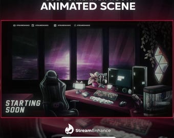 Animated Cozy Streamer Room Scenes | Starting Soon, Be Right Back ...