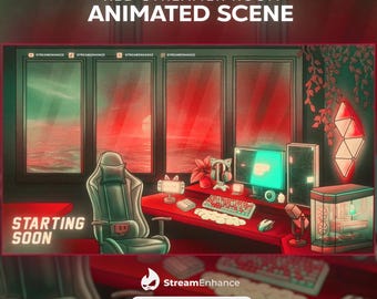 Animated Cozy Streamer Room Scenes | Starting Soon, Be Right Back ...