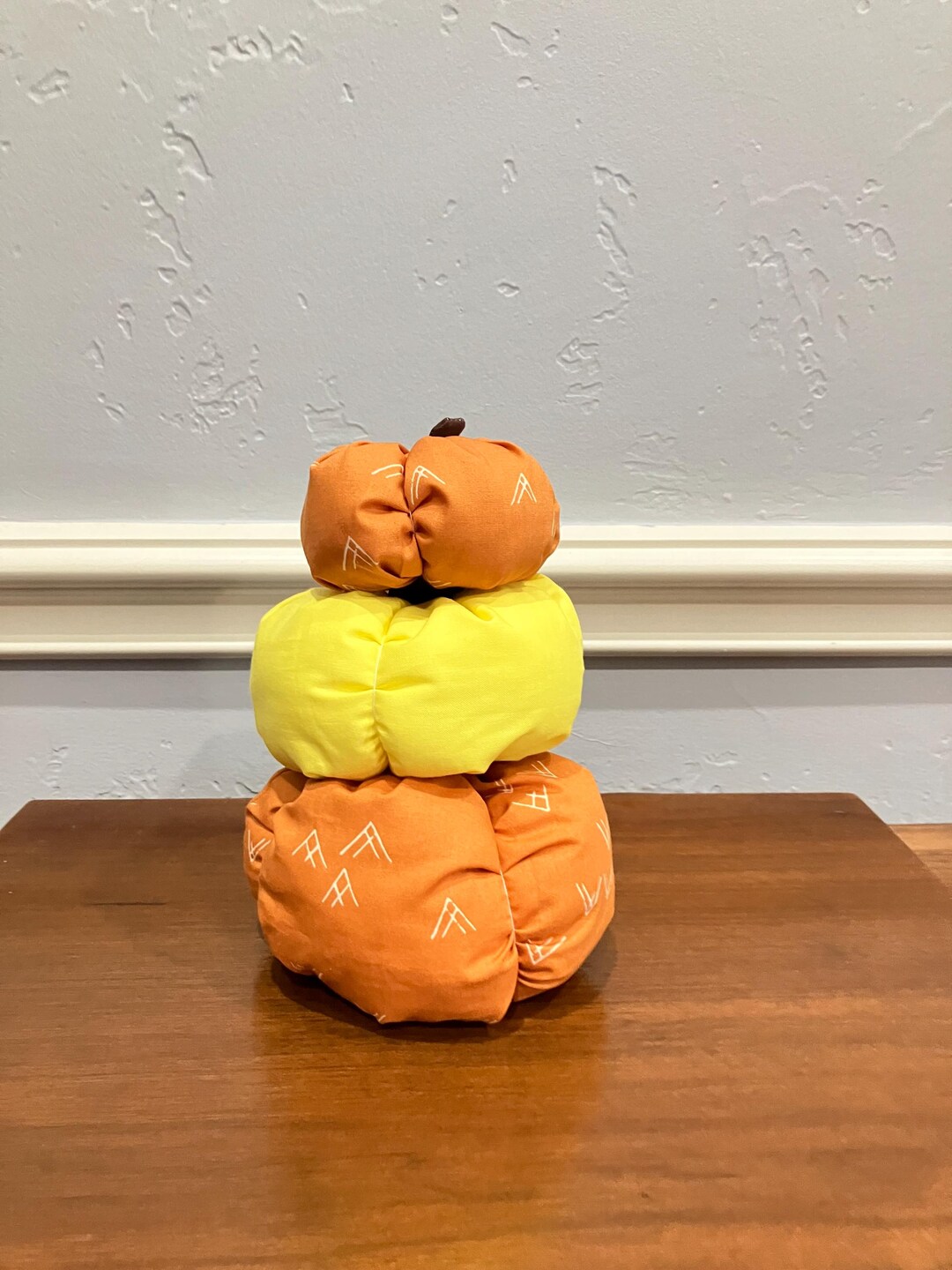 Set of 3 Pumpkins/fall Decor/stackable Pumpkins - Etsy