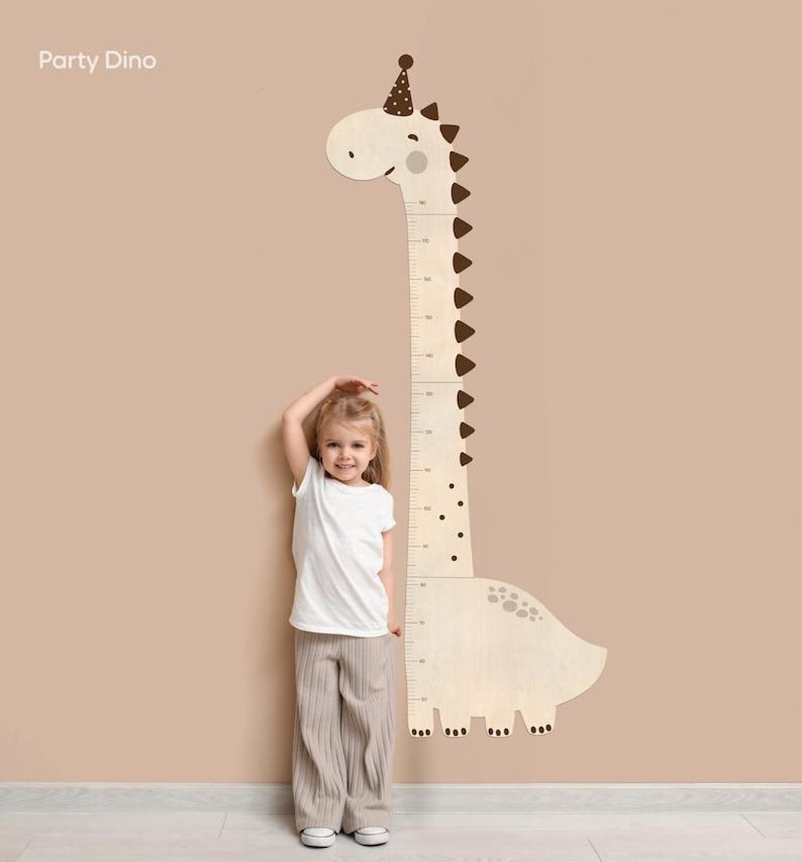Growth Chart Board, Giraffe Growth Chart Engraved Wood Ruler, Boys Room ...