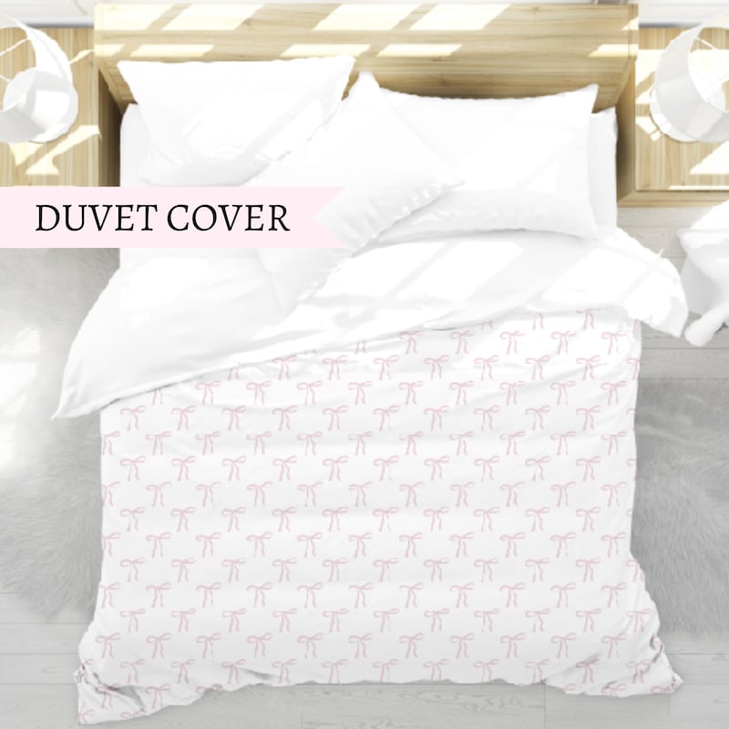 Pink Bow Bedding - Etsy
