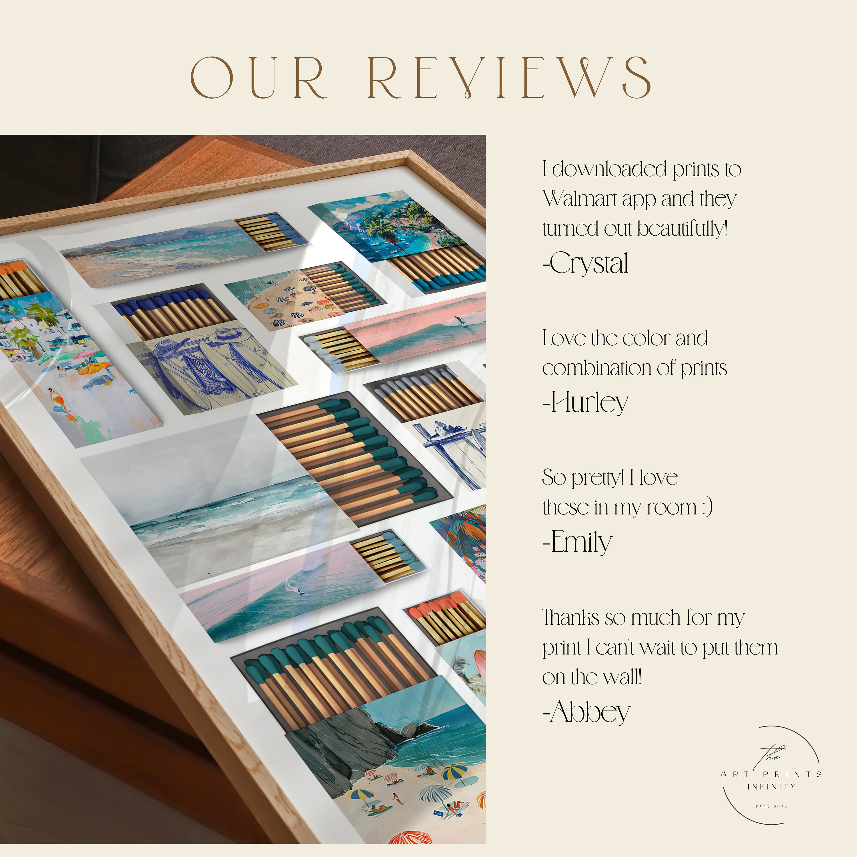 Coastal Cowgirl Matchbox Print Room Decor Aesthetic, Blue Trendy ...