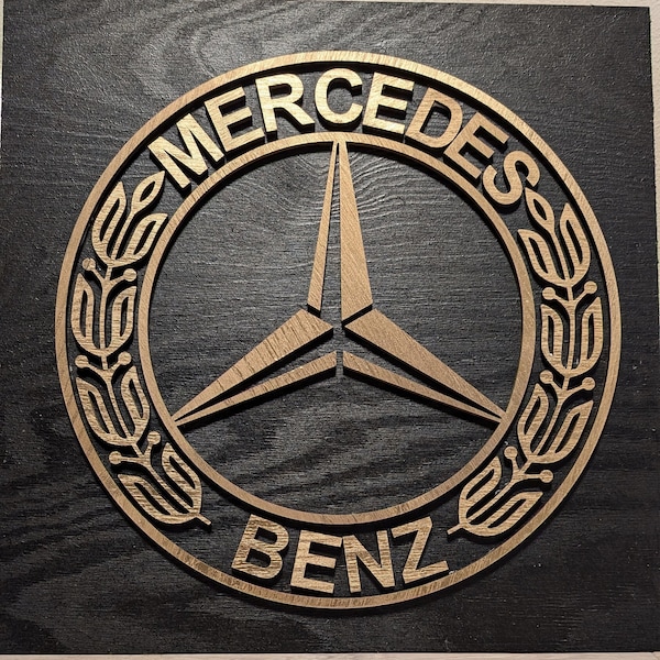 Mercedes Logo Wall Art - Etsy