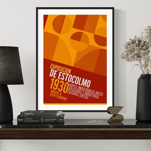 Spanish Exhibition Poster Image Digital Download Vintage Retro Style ...