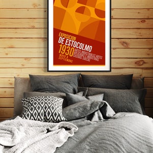 Spanish Exhibition Poster Image Digital Download Vintage Retro Style ...