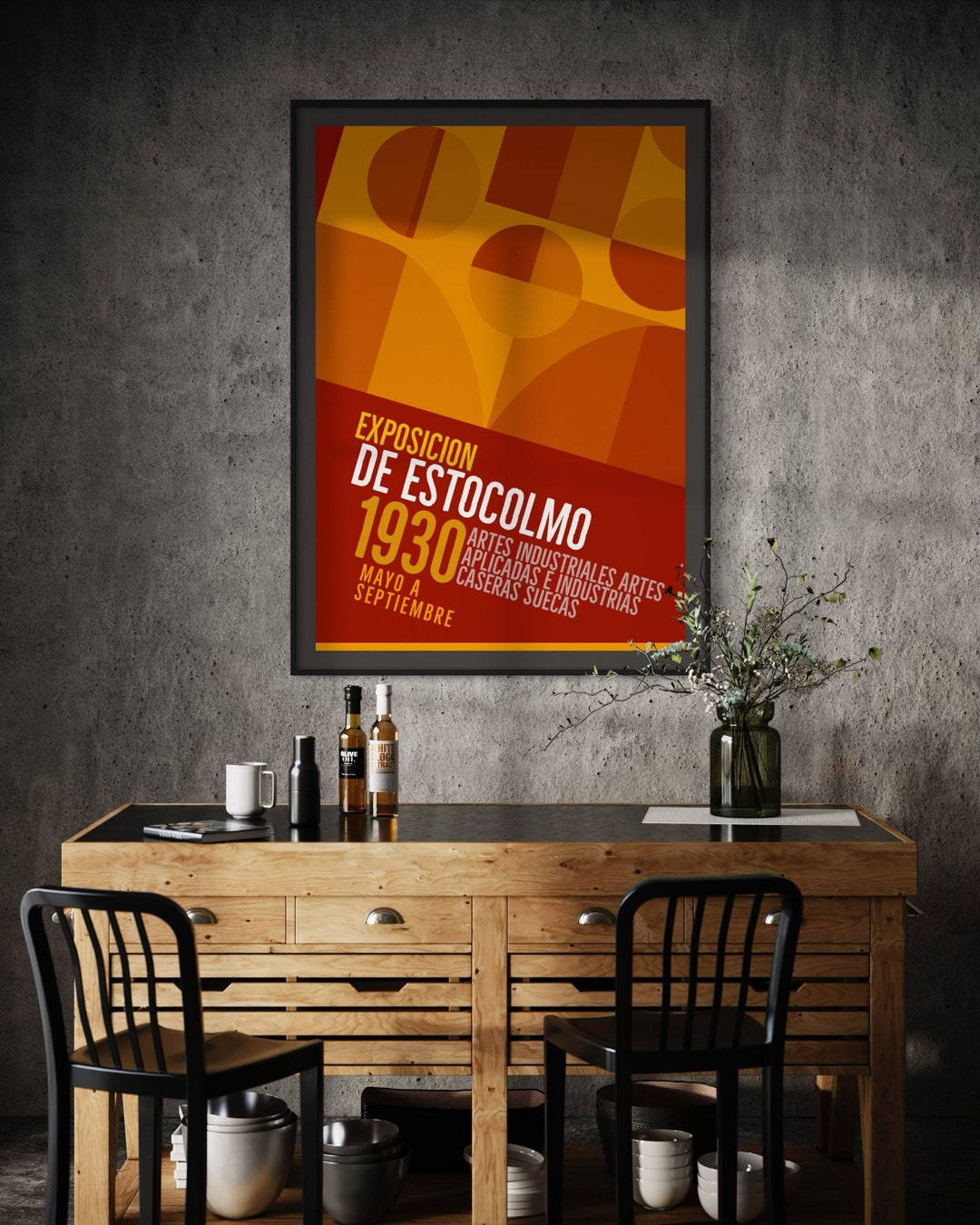 Spanish Exhibition Poster Image Digital Download Vintage Retro Style ...