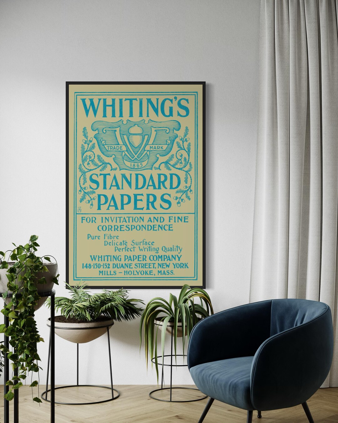 Retro Stationery Advertising Poster Printed on Semi-gloss, Free ...