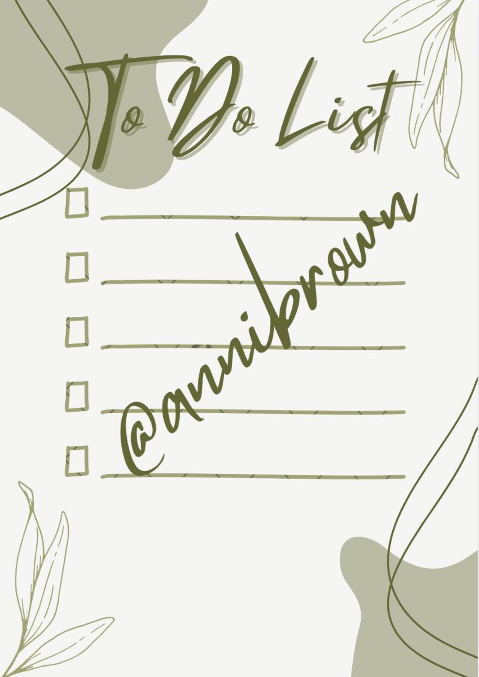 To Do List Template - Etsy