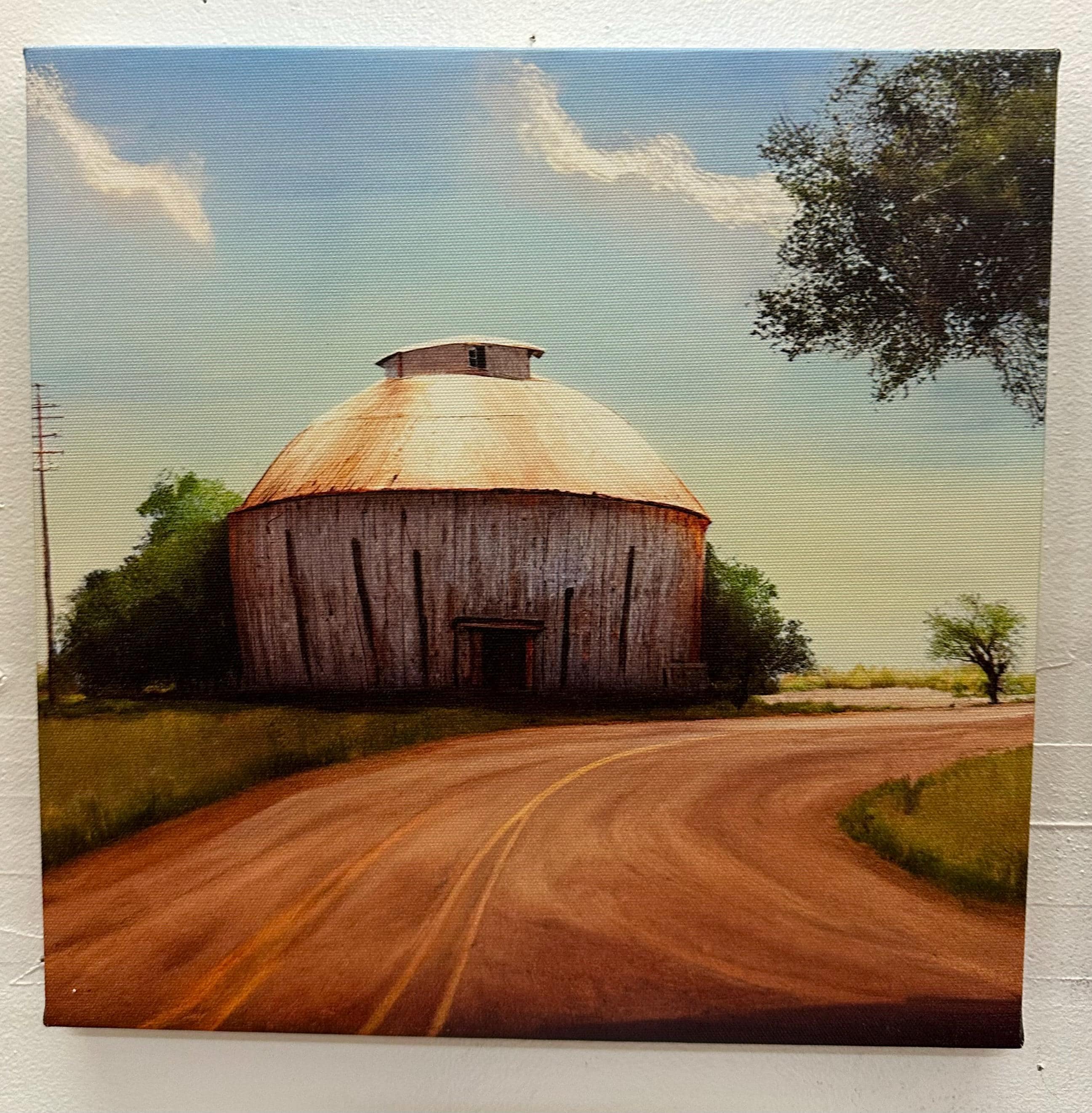 The Round Barn Wall Art 12x12 - Etsy