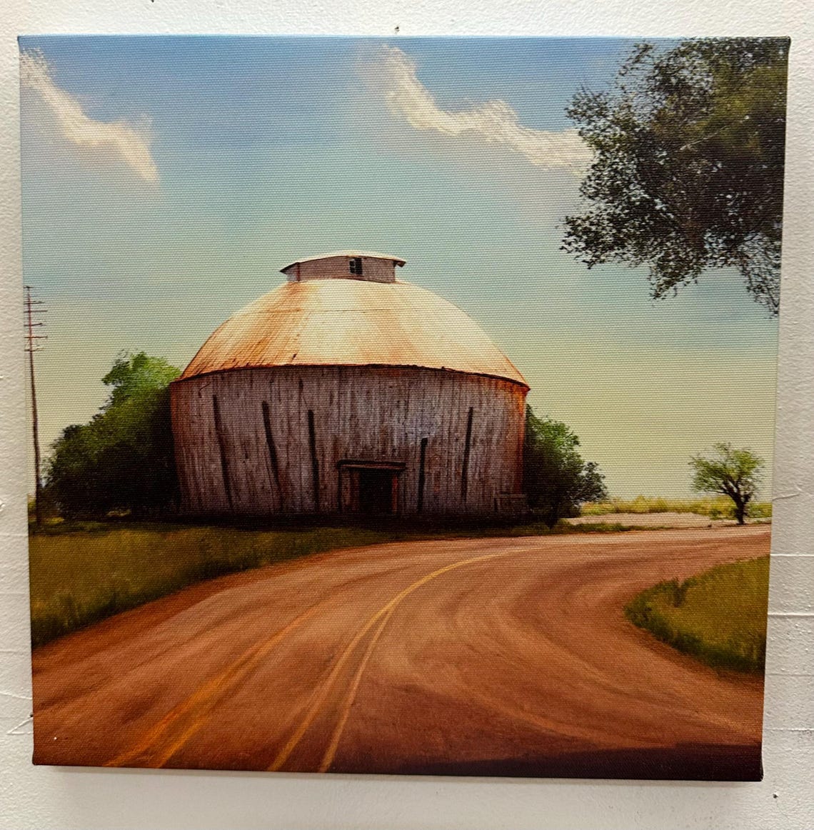 The Round Barn Wall Art 12x12 - Etsy