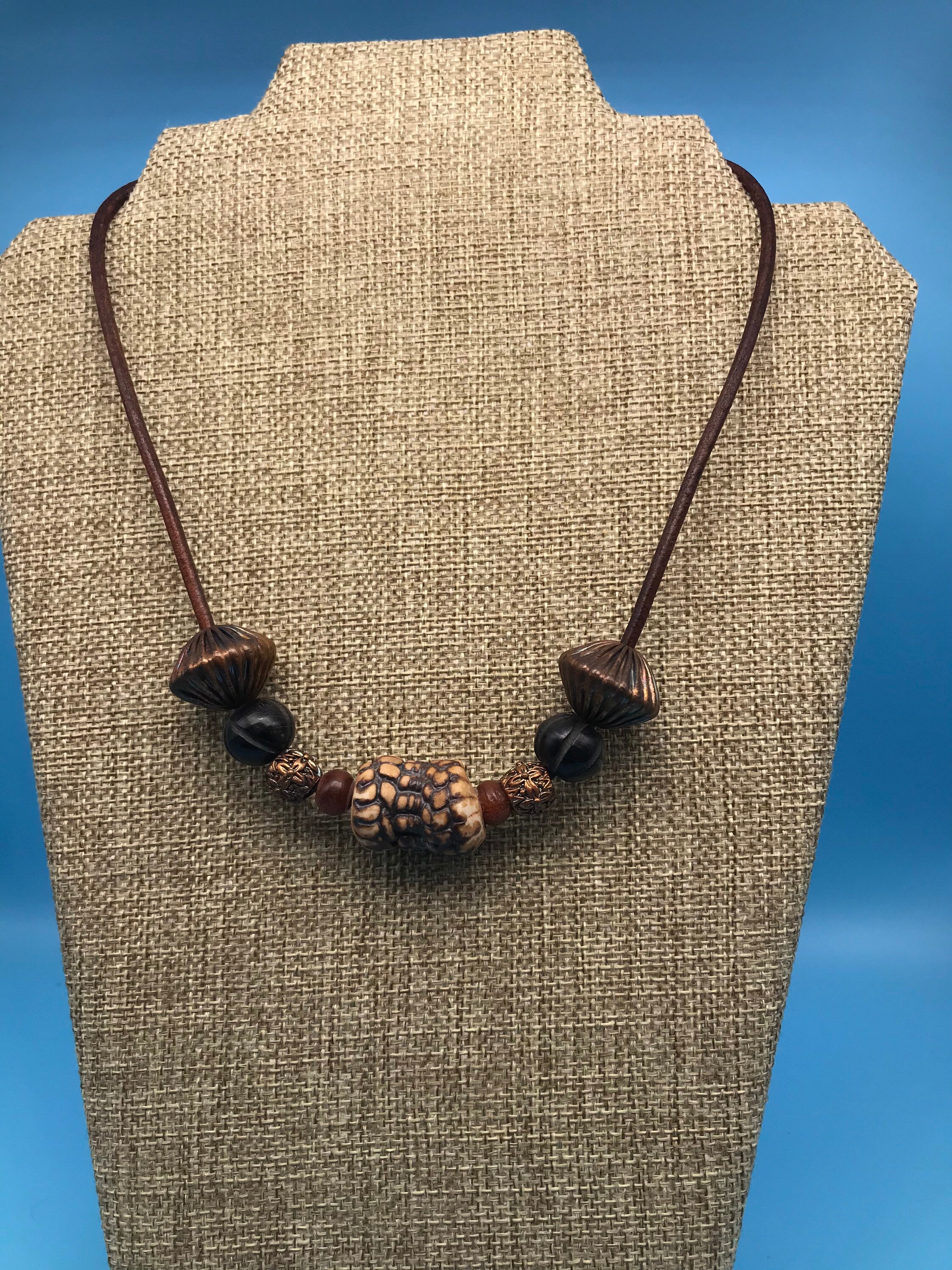 Ethnic Beaded Necklace By Jlh Designs Etsy Uk