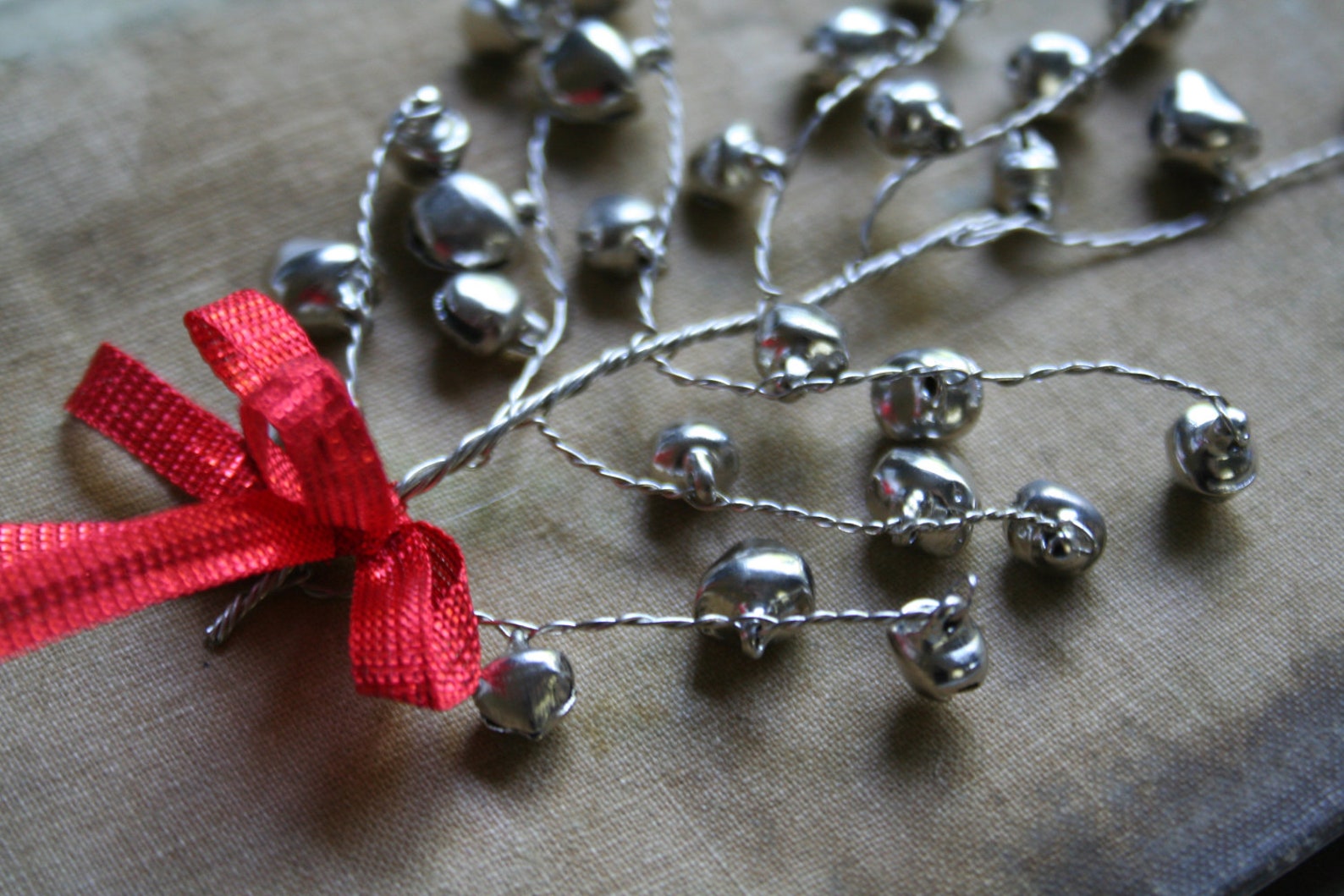 Miniature Silver Bell Whimsical Jingle Bell Decorating Spray - Etsy