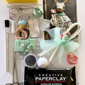 Paper Clay Bunny Doll Class and Kit Tutorial - Step by Step Online ...