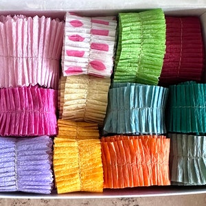 Traveling Circus Collection of Handmade Crepe Paper Ruffles - Vintage ...