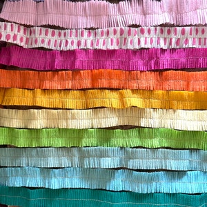 Traveling Circus Collection of Handmade Crepe Paper Ruffles - Vintage ...
