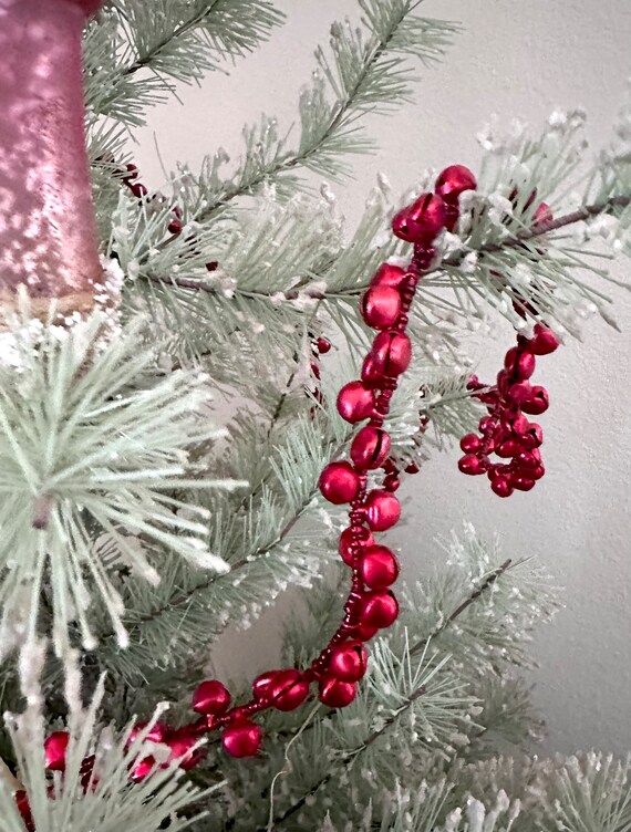 Red Jingle Bell Garland Christmas Tree Bells Christmas Jingle Bells
