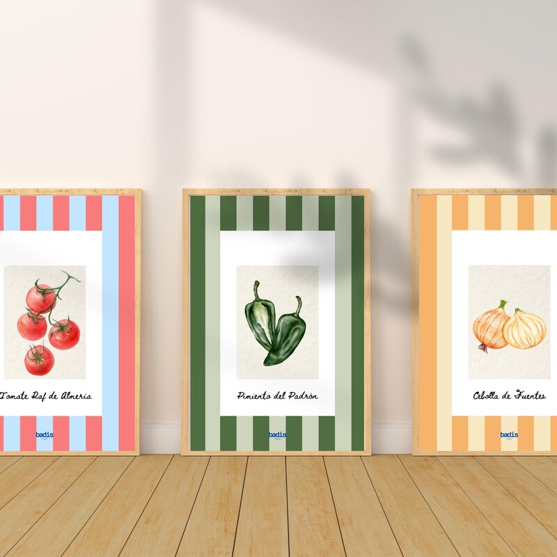 Vegetable Watercolor - Etsy
