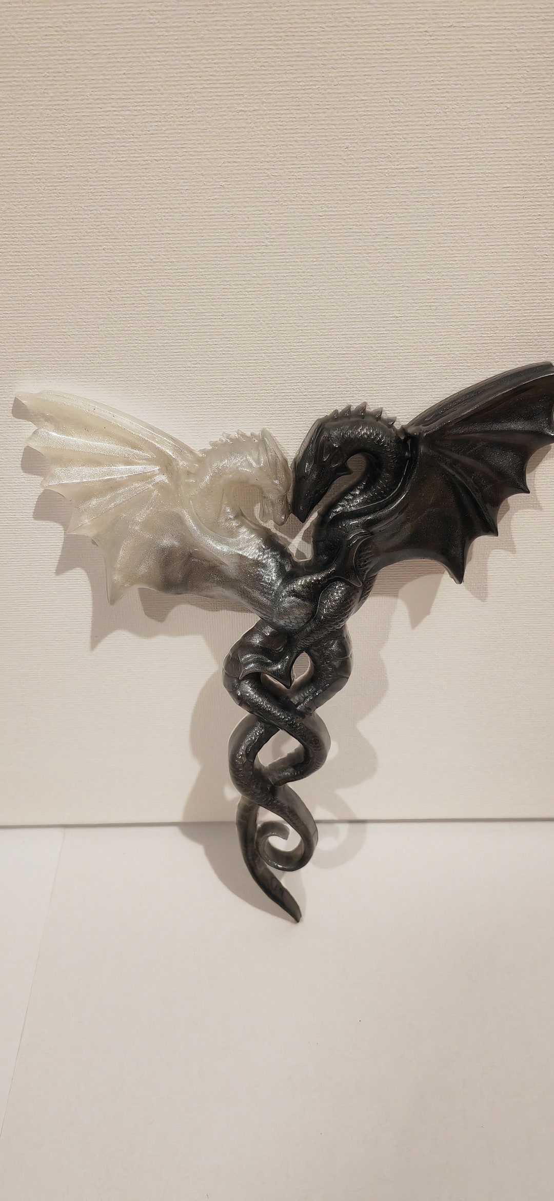 Intertwined Dragons in Epoxy Resin - Etsy