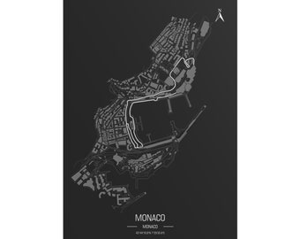 Monaco F1 Formula 1 Poster Monaco Art Vintage Monaco Poster F1 Art ...