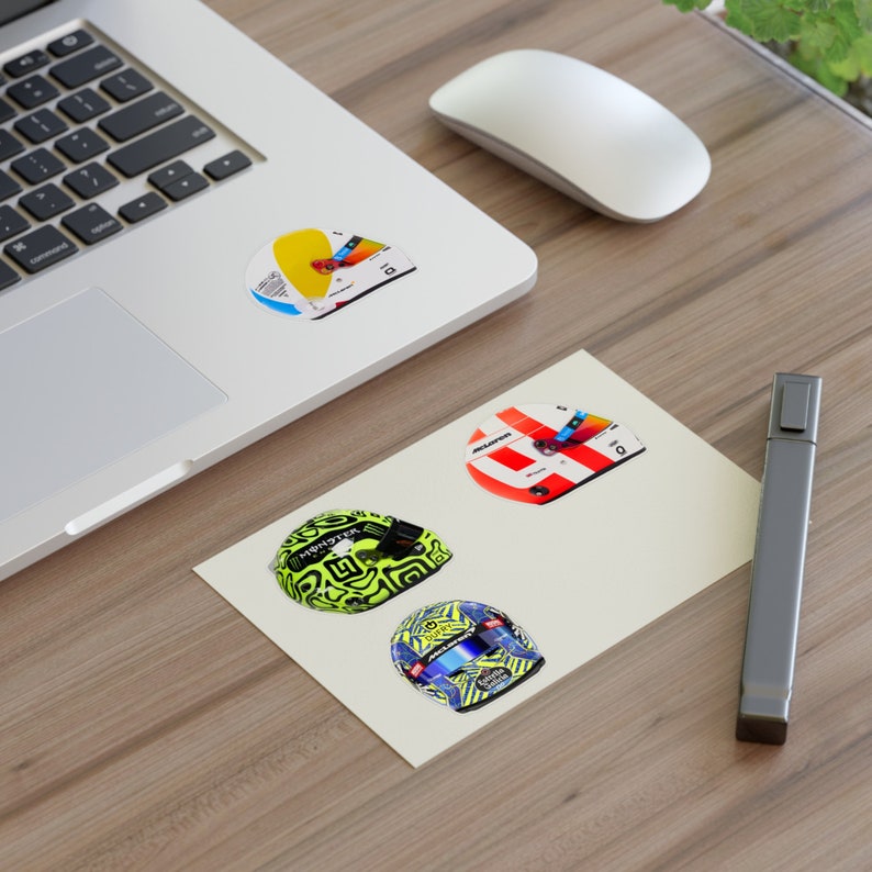Lando Norris F1 Driver Helmet Sticker Set Pcs 4 - Etsy