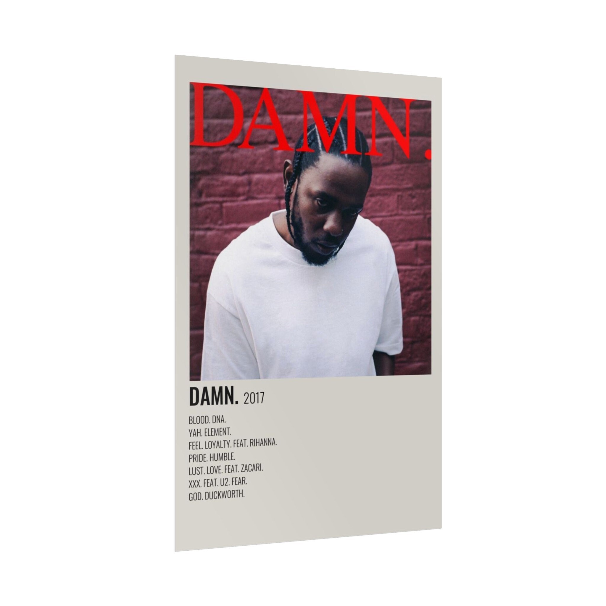 Kendrick Lamar Damn. Album Cover Poster - Etsy UK