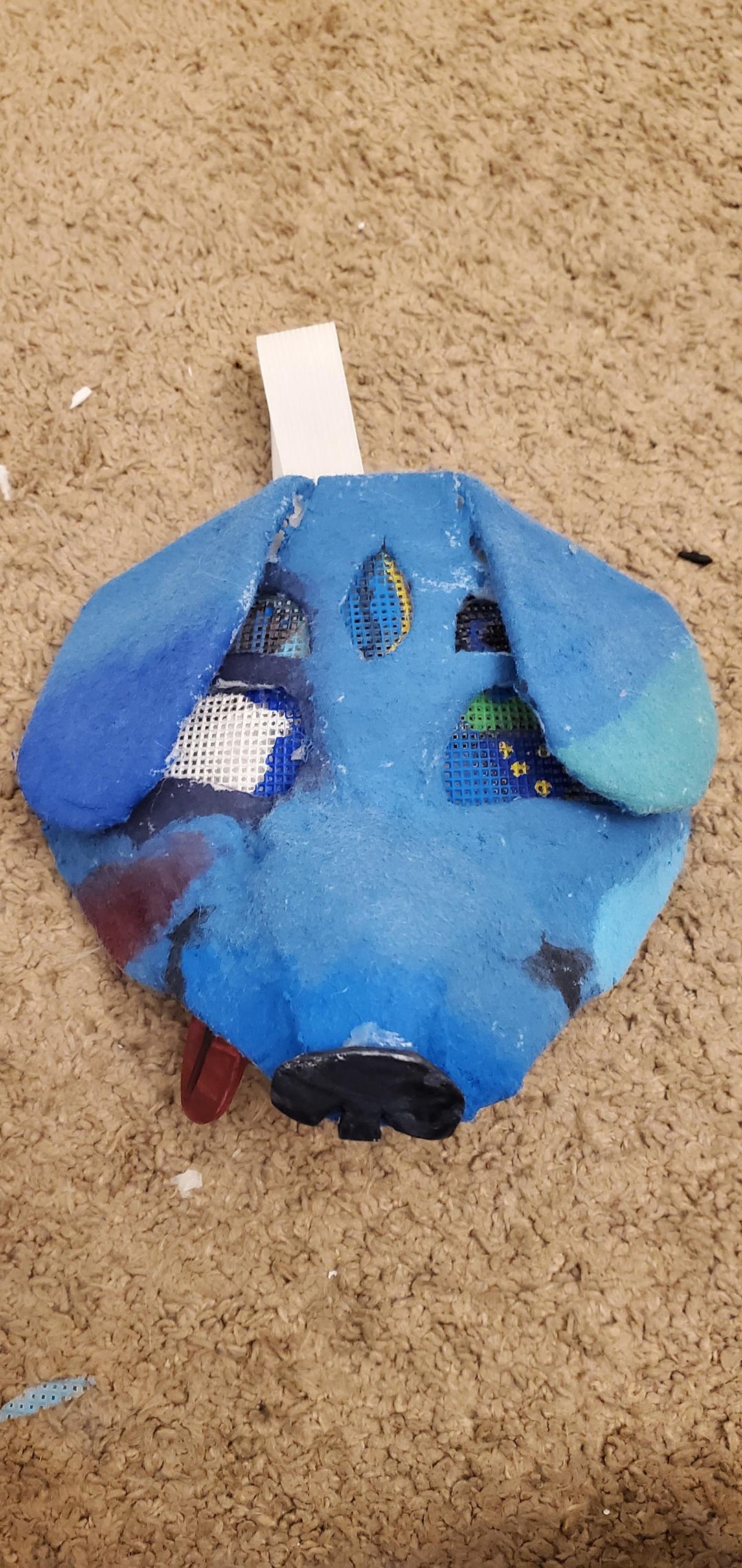 Blue-spotted Dog Therian Mask - Etsy