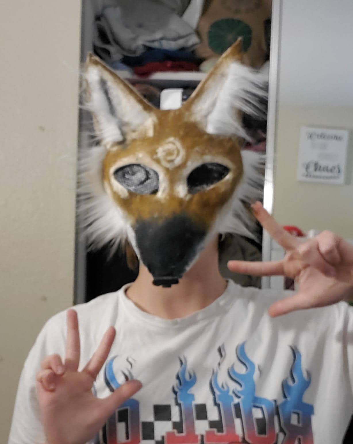 Maned Wolf/african Wild Dog Therian Mask - Etsy