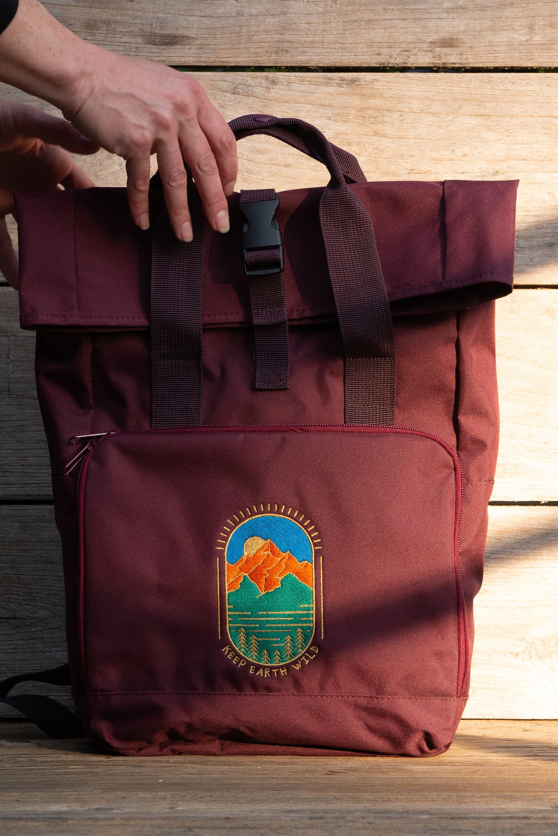 Roll up Waterproof Backpack Mountains - Etsy