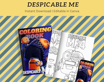 Despicable Me 4 Coloring Book: Fun Activity Pages (digital Download) - Etsy