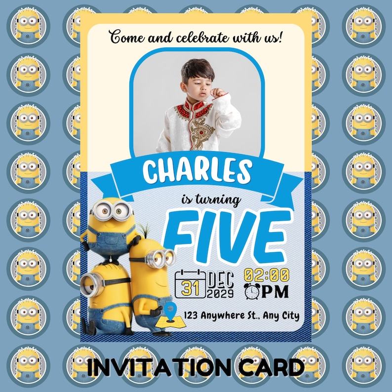 Minions Party Bundle | Editable Minions Template - Etsy