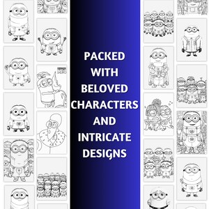 Despicable Me 4 Coloring Book: Fun Activity Pages (digital Download) - Etsy