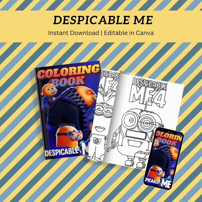 Despicable Me 4 Coloring Book | Fun & Engaging Activity Book for Kids ...