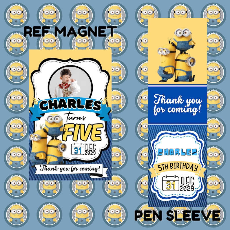 Minions Party Bundle | Editable Minions Template - Etsy