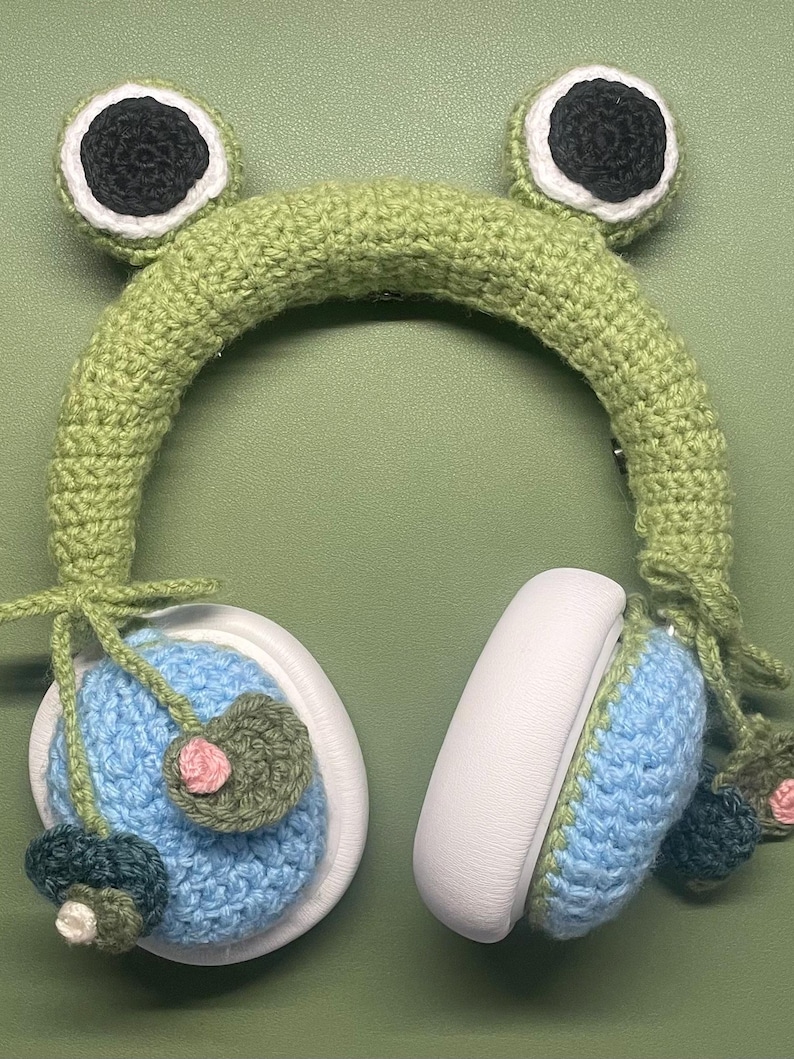 Crocheted Frog Headphone Cover Pattern - Etsy