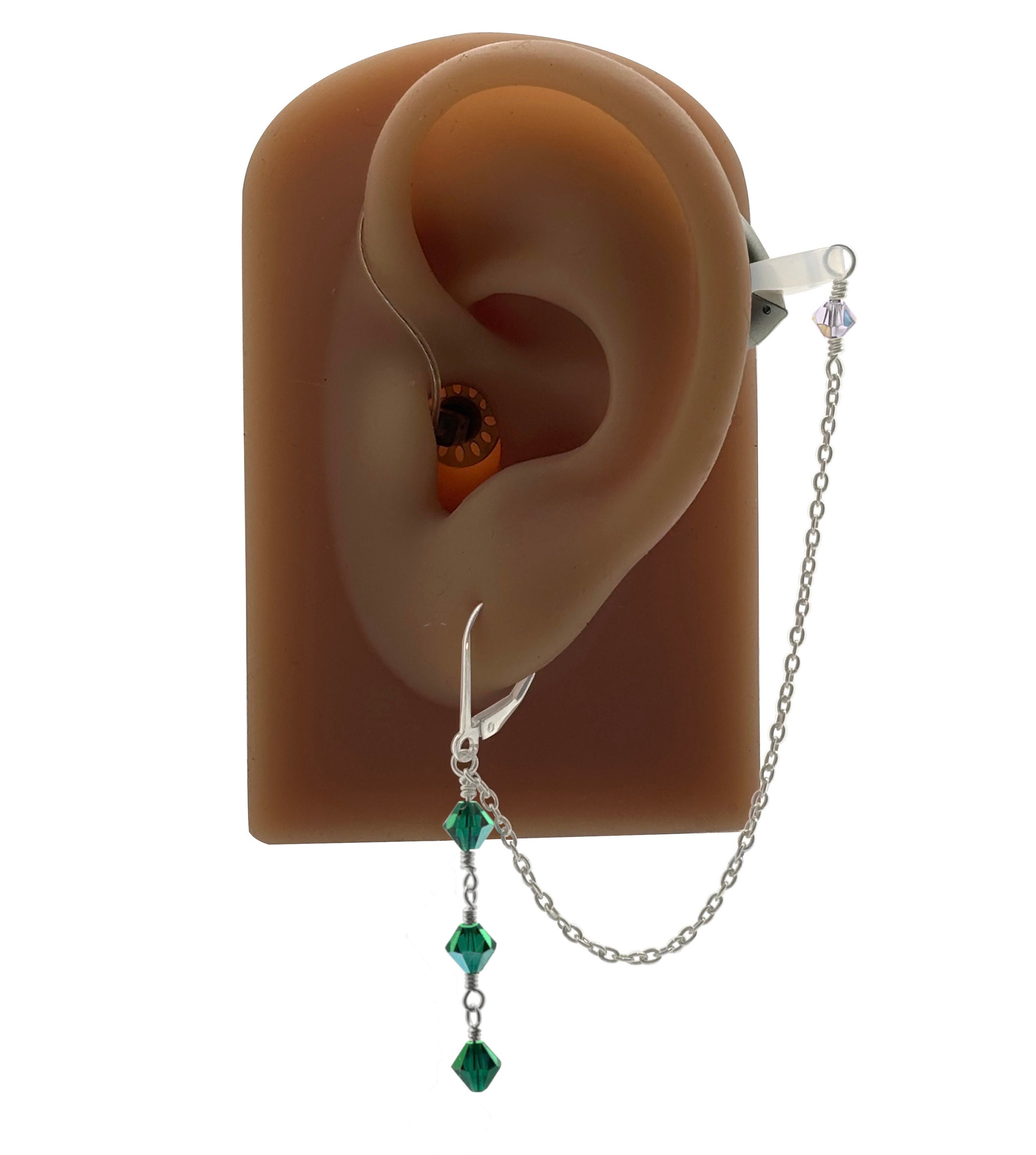 Sterling Silver Elegant Hearing Aid Retention Earring - Forest Dreams ...