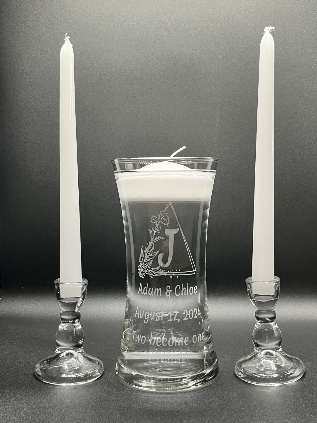 Custom Wedding Unity Floating Candle Set - Etsy