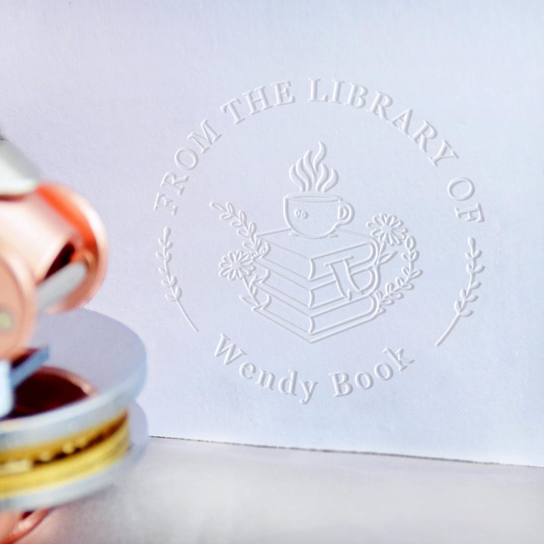 Custom Book Embosser Machines, Personalized Book Stamps , Gifts for ...