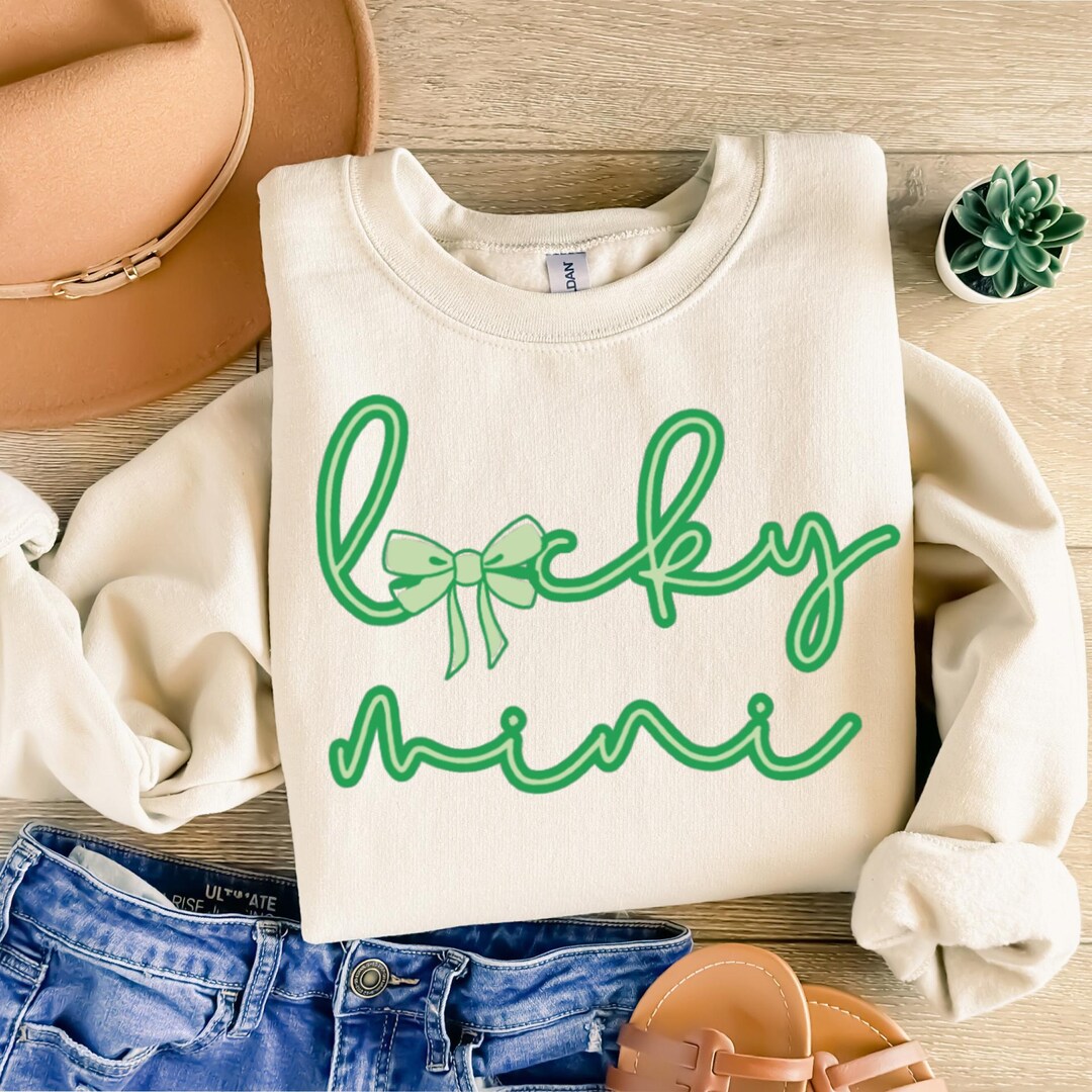 Luck Mama Luck Mini Png, Coquette Bow Png, Lucky Charms PNG, St ...