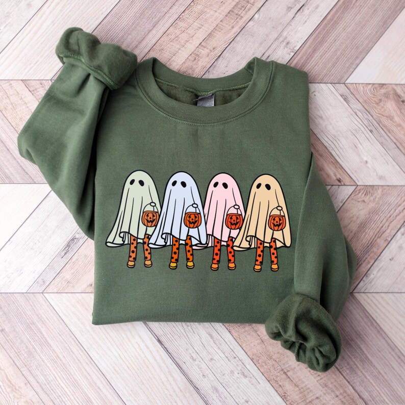 Pretty Ghouls Png, Let's Go Ghouls Png, Cute Halloween Ghosts Png ...
