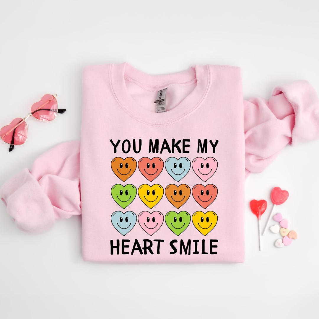 You Make My Heart Smile Png, Cute Valentine's Day Png, Valentines Day ...