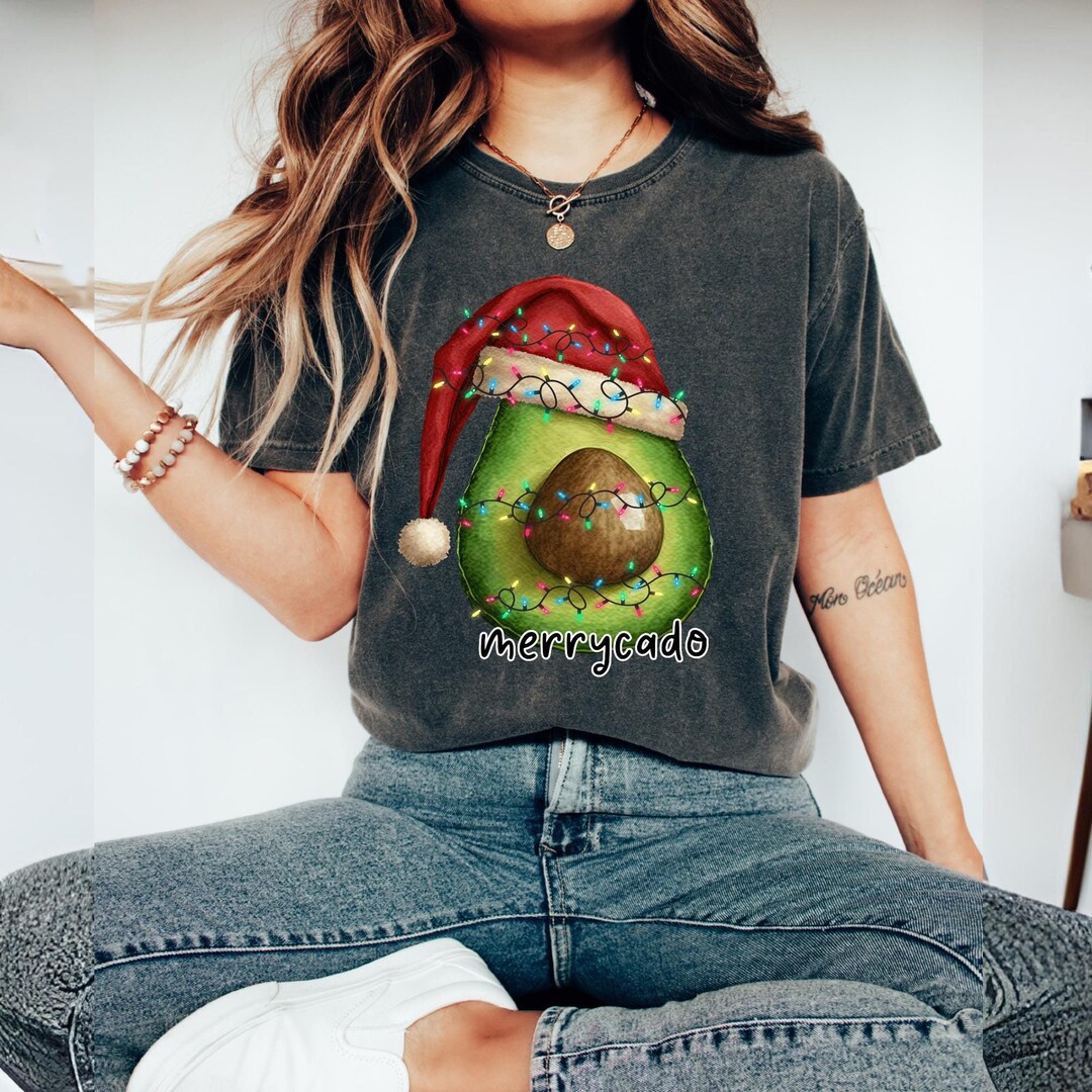 Christmas Avocado Png,one Merry Avocado Png,merrycado Png,funny Avocado ...
