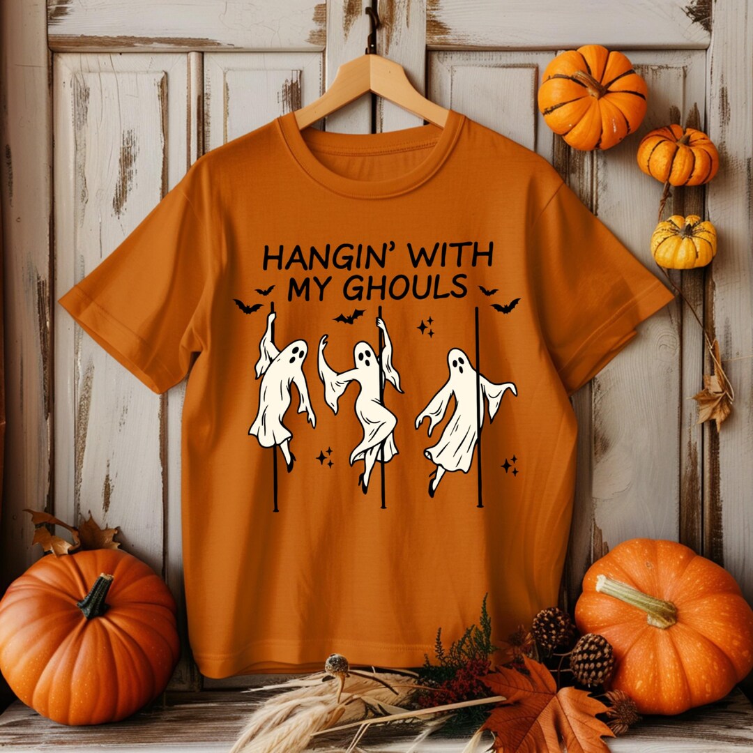 Hanging With My Ghouls Png, Pole Dancing Ghosts, Bachelorette Party ...